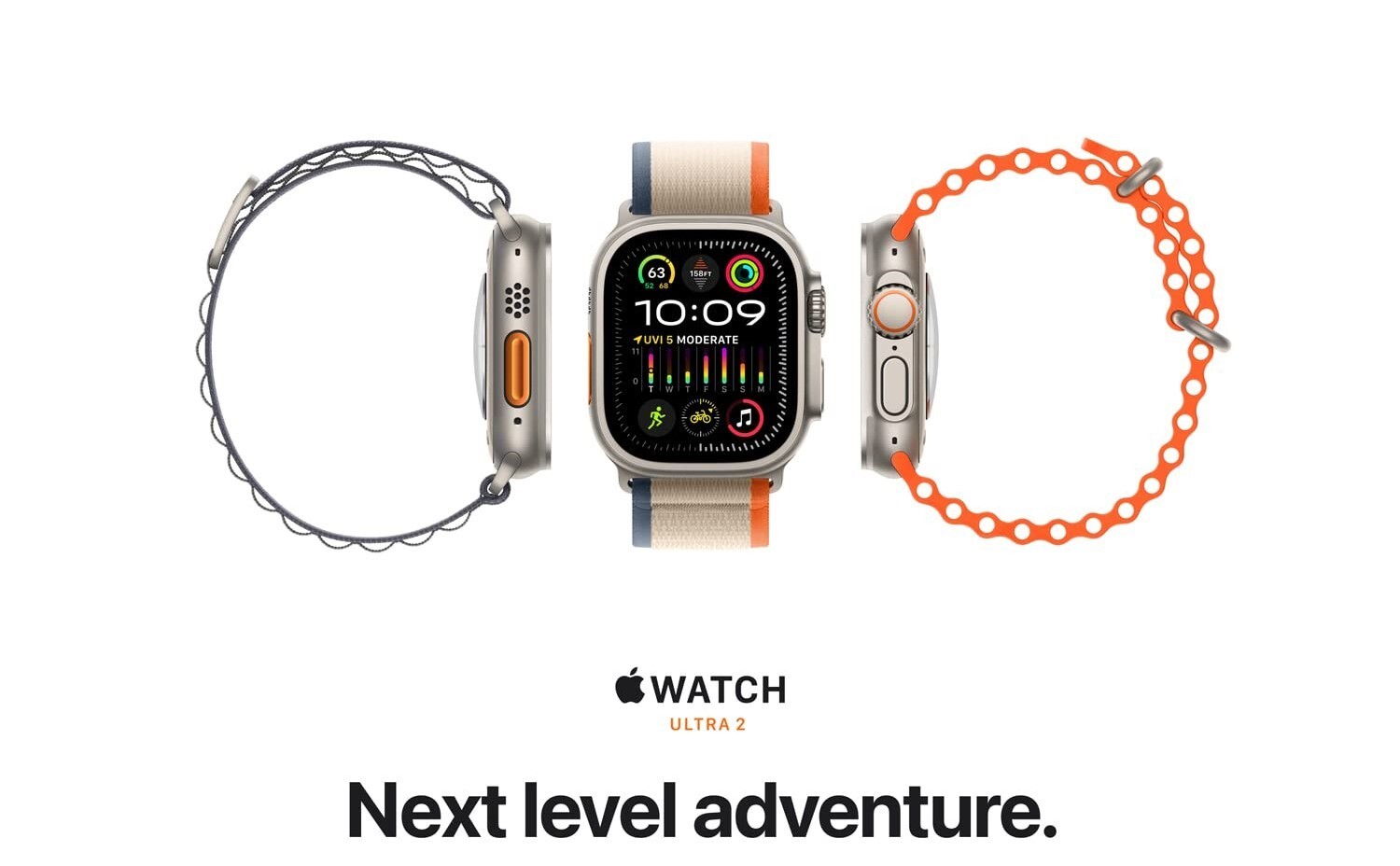 Apple Watch Ultra 2 49mm Titanium Case Indigo Alpine Loop Medium ...