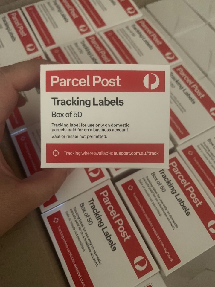 Australia Post Parcel Post Tracking Labels Proof Delivery Domestic ...
