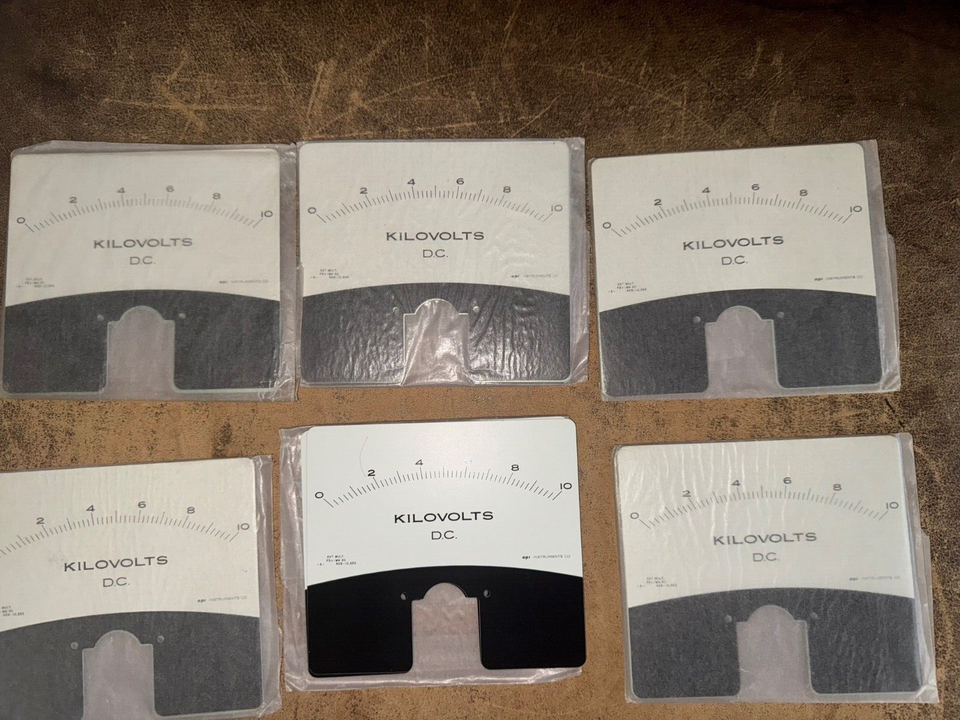 Panel Meter Instrument Faceplate Replacement Decal DC volts NOT ham ...