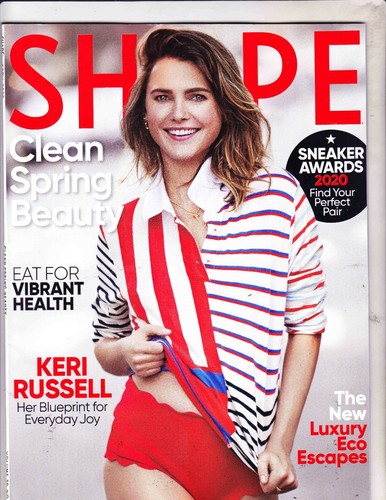 SHAPE MAGAZINE----KERI RUSSELL COVER---APRIL 2020 | eBay