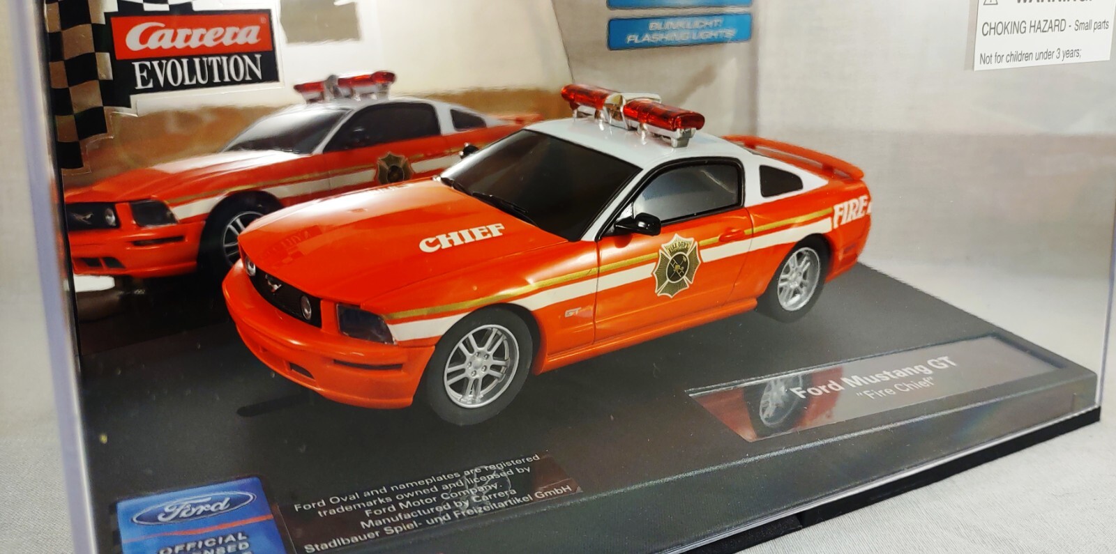Carrera Evolution - 27177 - Ford Mustang GT Fire Chief 1/32 Slot Car ...