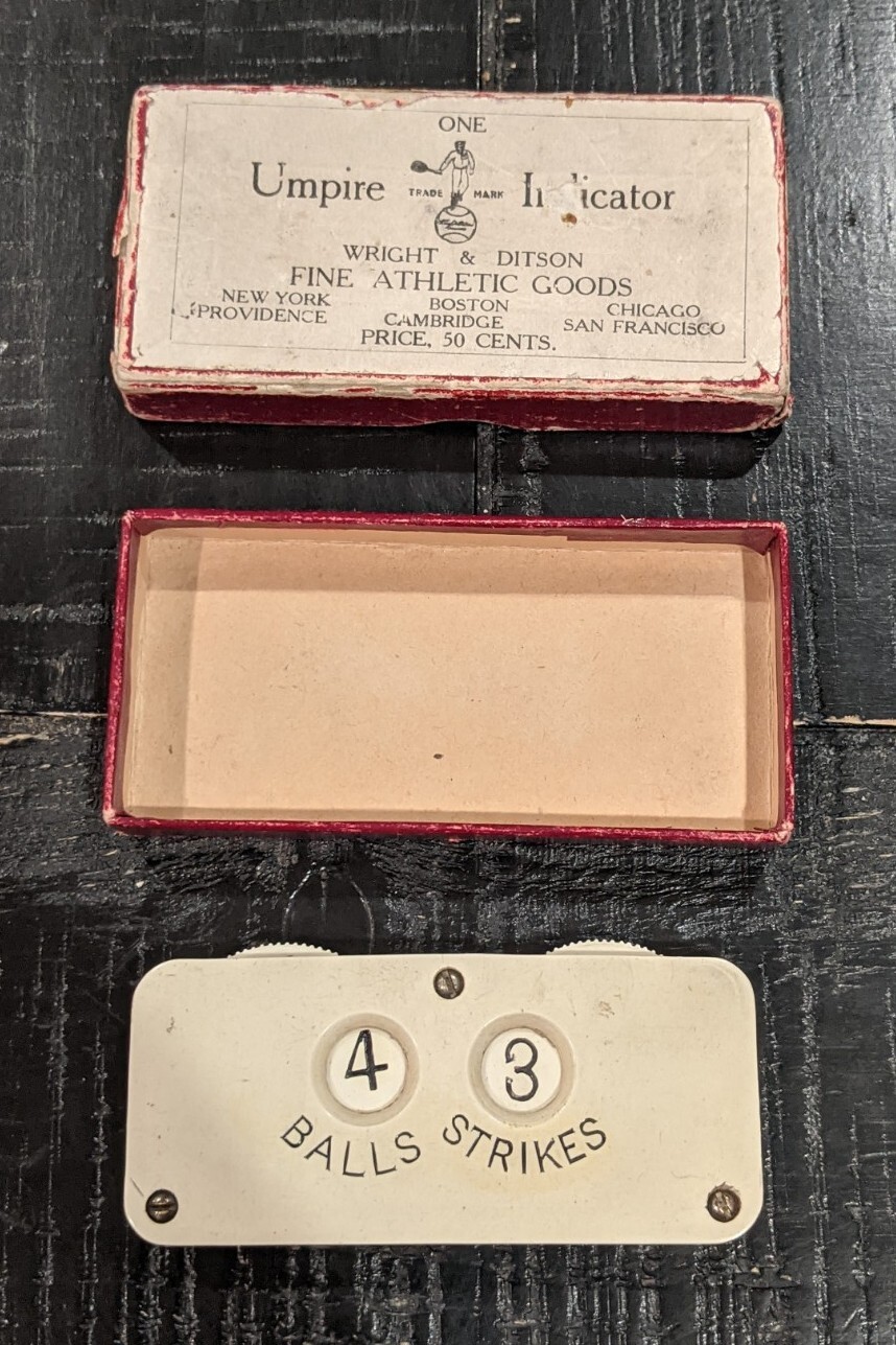Early 1900's Baseball Scorer Keeper WITH BOX Wright & Ditson "Umpire Indicator" | eBay