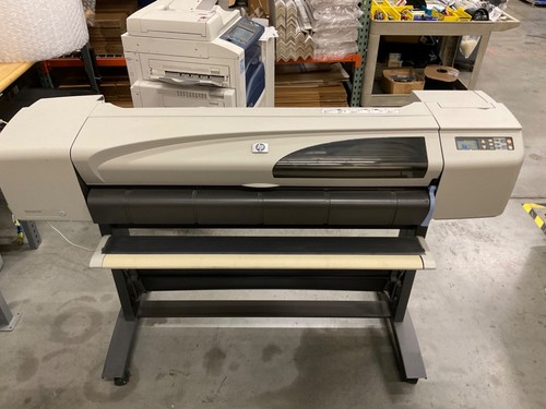 HP DesignJet 500 Plotter 42" Roll Color Printer Wide Format C7770B | eBay