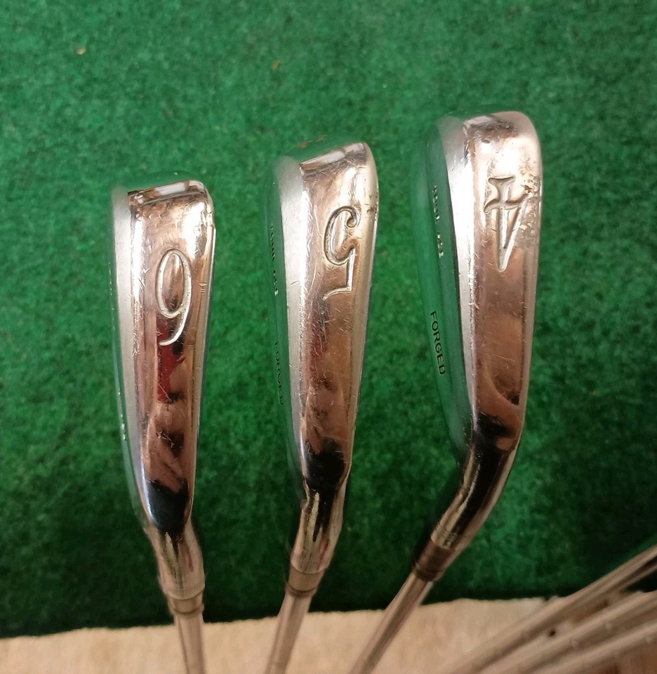 TOUR ACE FORGED Blade Iron Set 1-9 Irons TT Dynamic Stiff Flex Steel ...