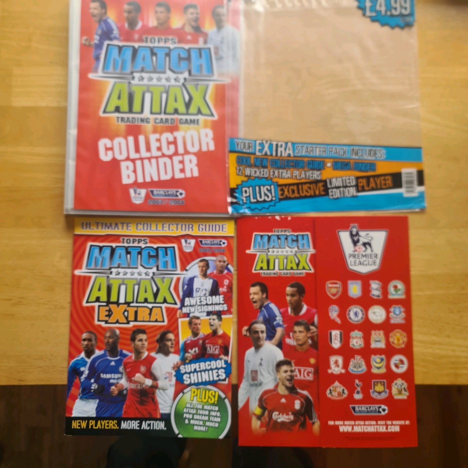 2007/08 Match Attax Empty Binder, Pitch, Collector guide and original ...