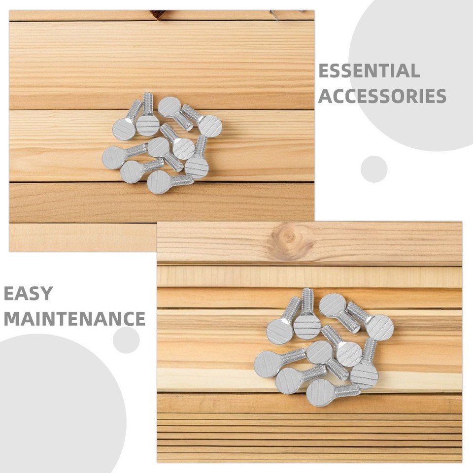 12 Pcs Stainless Steel Thumb Screws Air Fryer Rotisserie Fork Rotating ...