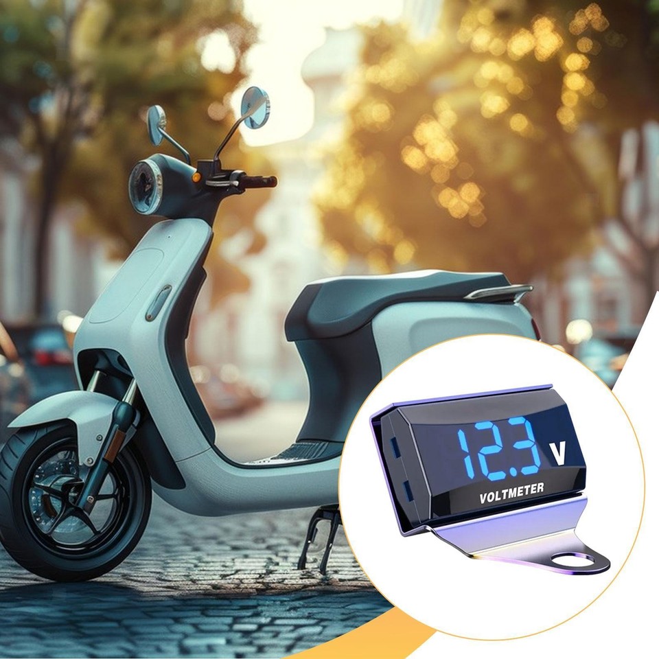 Electric Bike Battery Voltage Meter Simple Installation Attachment ...