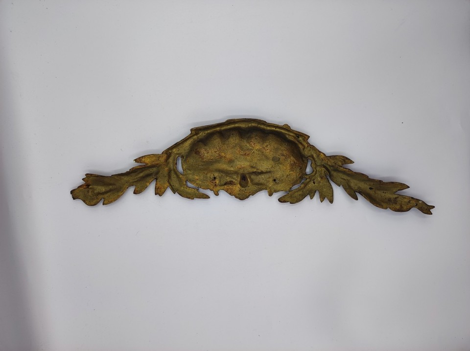 Antique French Ormolu Brass Plated Furniture Pediment/Mount Hardware ...