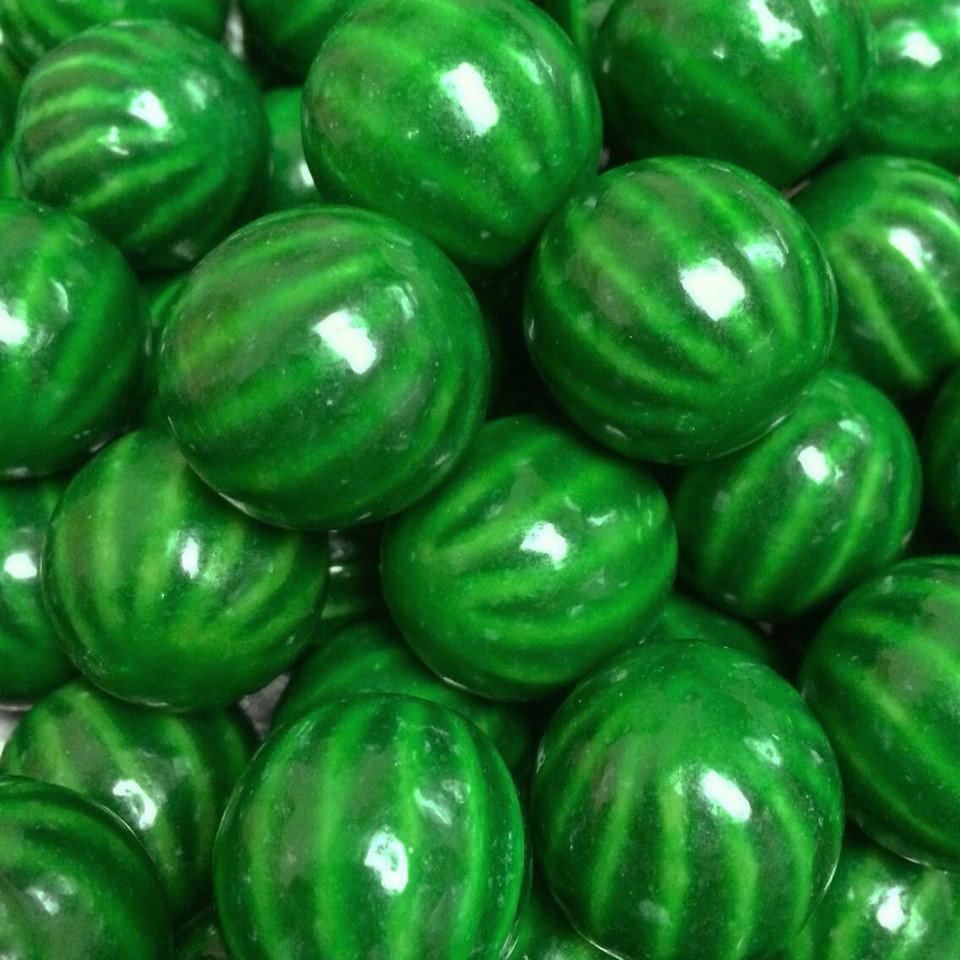 Watermelon Gumballs 8 LBs 1" Bulk Vending Machine Gum Ball FREE SHIP ...
