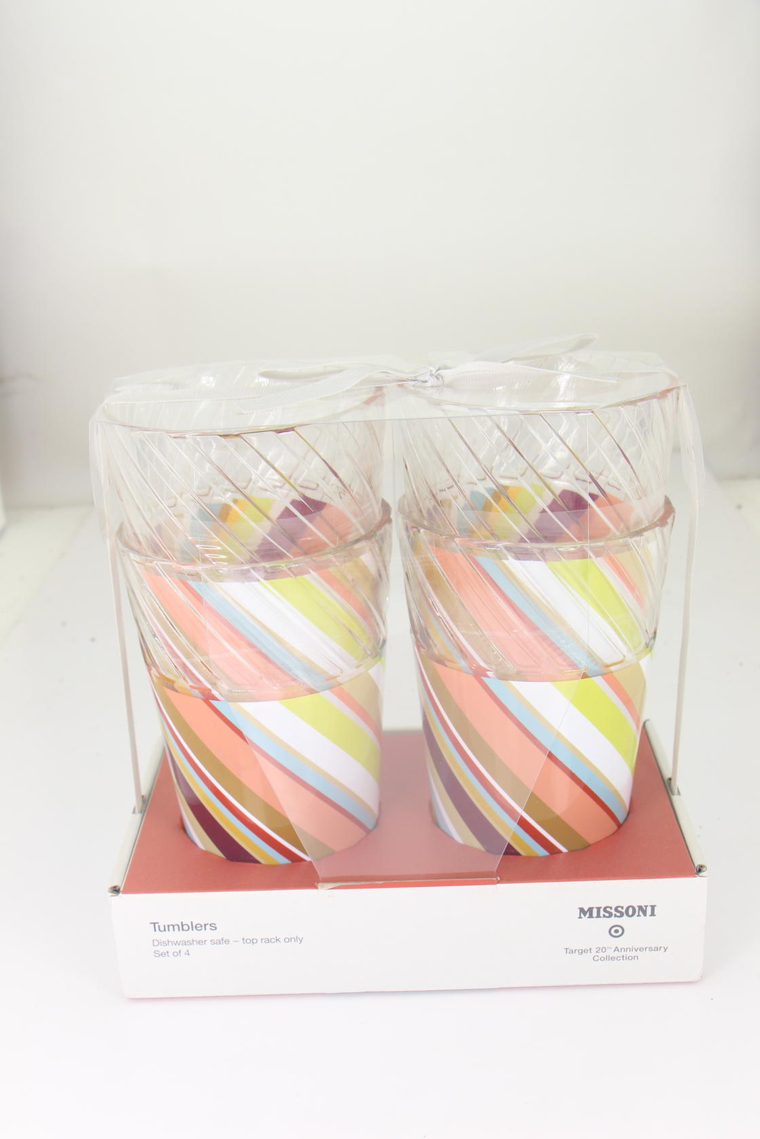 2 PACK Missoni for Target 22 oz Embossed Highball Tumbler 4 ct ...