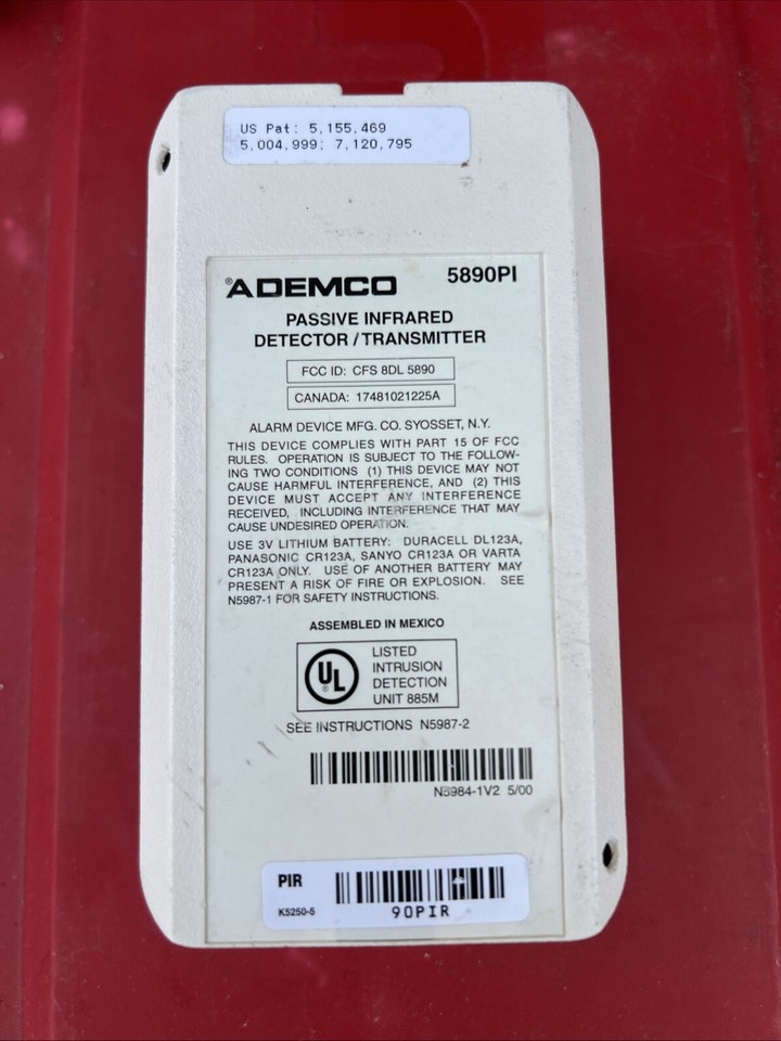 Ademco 5890PI Wireless Motion Sensor w/Pet immune , used | eBay