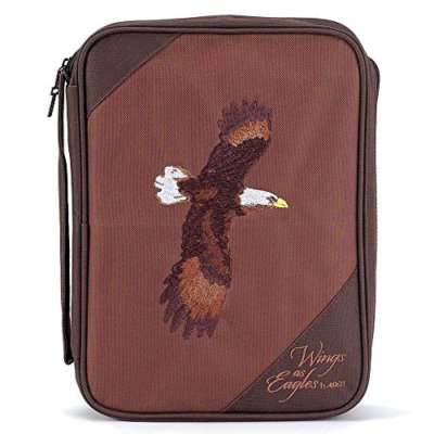 Brown Eagles Isaiah 40:31 Reinforced Polyester 8.5 x 11.5 Bible Cover ...