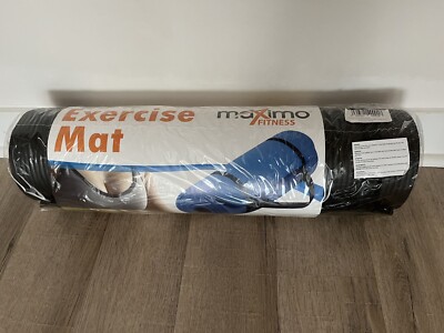 Maximo Exercise Yoga Fitness Mat 72” x 24” .5" Thick Non-Slip Black | eBay