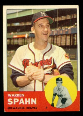 1963 Topps #320 Warren Spahn - EX | eBay