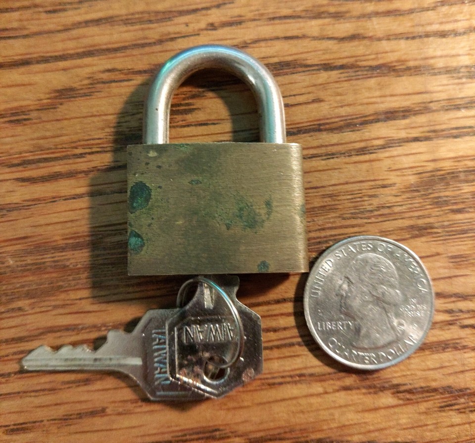 vintage small lock and keys test rite taiwan working order | eBay