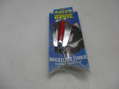 SALTY TASMANIAN DEVIL LURE 45 GM CHROME/RED | eBay