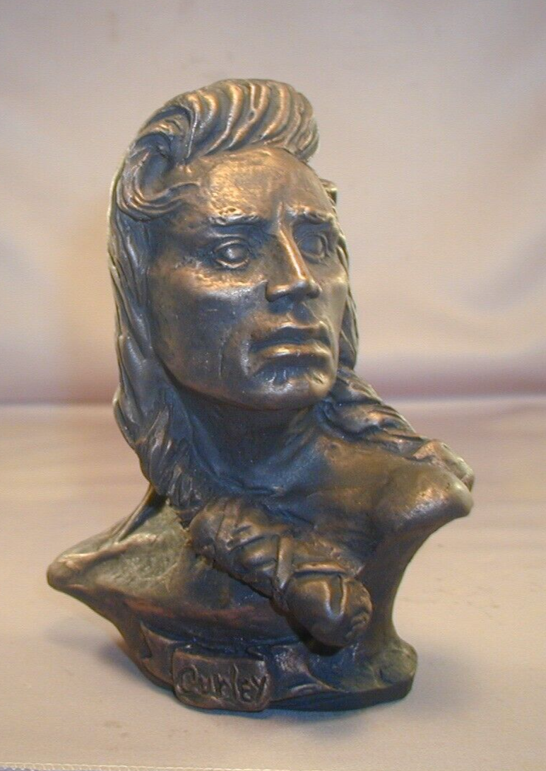 Cold Cast Resin Bust Curley Custer Crow Cavalry Scout Little Big Horn ...
