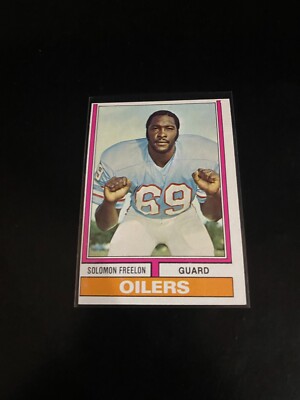 Solomon Freelon 1974 Topps Football Card Oilers 48 NRMT+ PWE | eBay