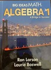 Big Ideas Math ALGEBRA 1 a Bridge to Success - Hardcover - GOOD | eBay
