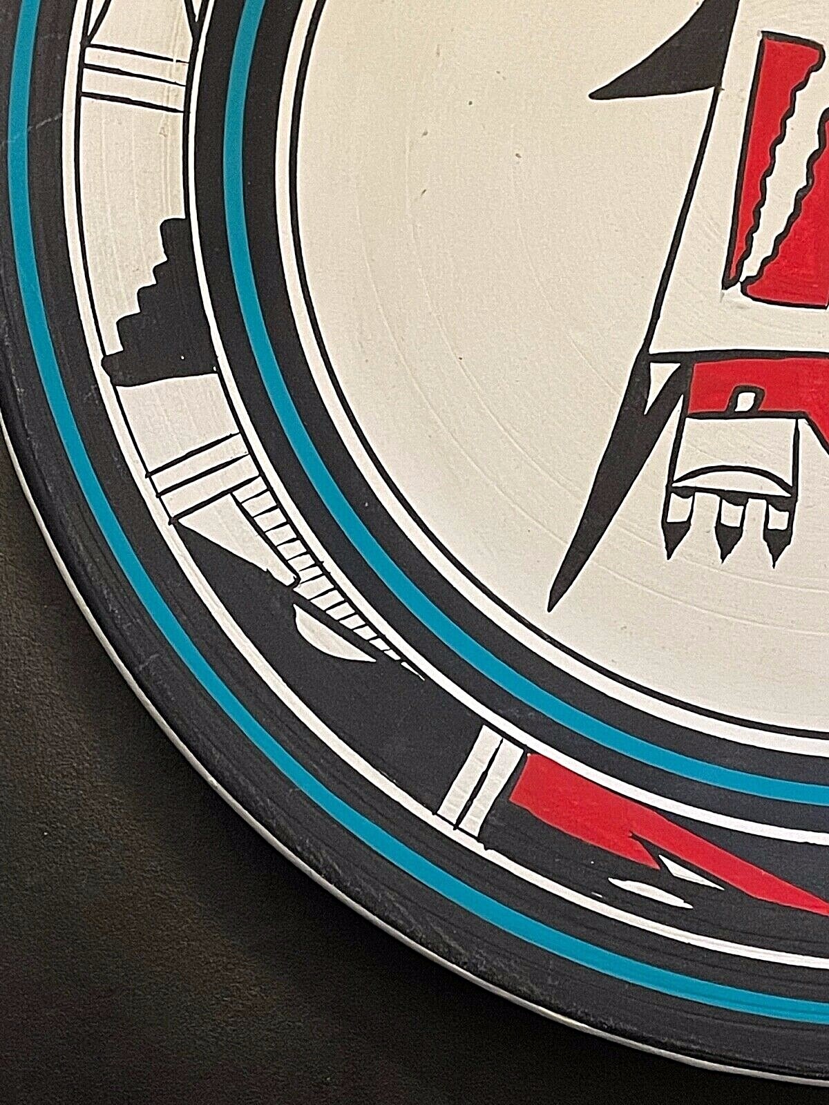 Handmade Hand Painted Native American Deco Pottery Pueblo Plate Signed ...