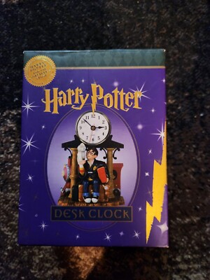 Vtg Harry Potter & The Sorcerer's Stone Desk Clock 2000 WB Studio Store ...