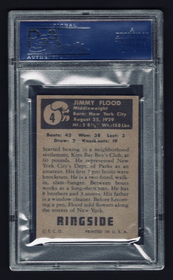 1951 Topps Ringside #4 Jimmy Flood - PSA EX-MT 6 | eBay