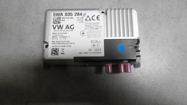 Original VW AG Control Unit Online Services CONNECTIVITY 5WA035284 for ...