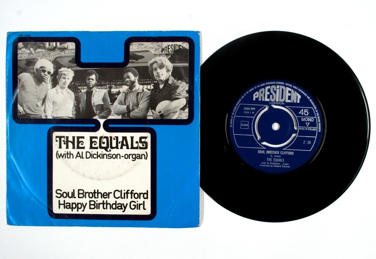 The Equals With Al Dickinson – Soul Brother Clifford 7" Vinyl VG+/VG ...