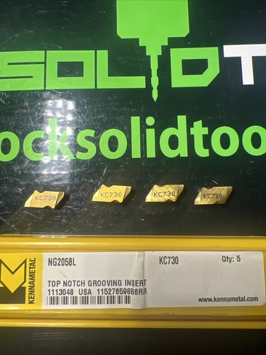 KENNAMETAL NG2058L KC730 Top Notch Grooving Inserts 4 Pack | eBay