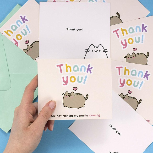 Thumbs up Pushtnkyou8 Pusheen Party Thank You Notes for sale online | eBay