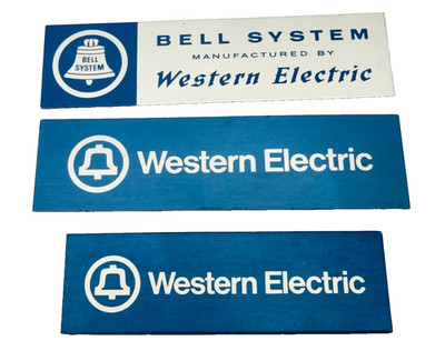 Lot 1964-66 Bell System Western Electric Metal and Western Elec Bell ...