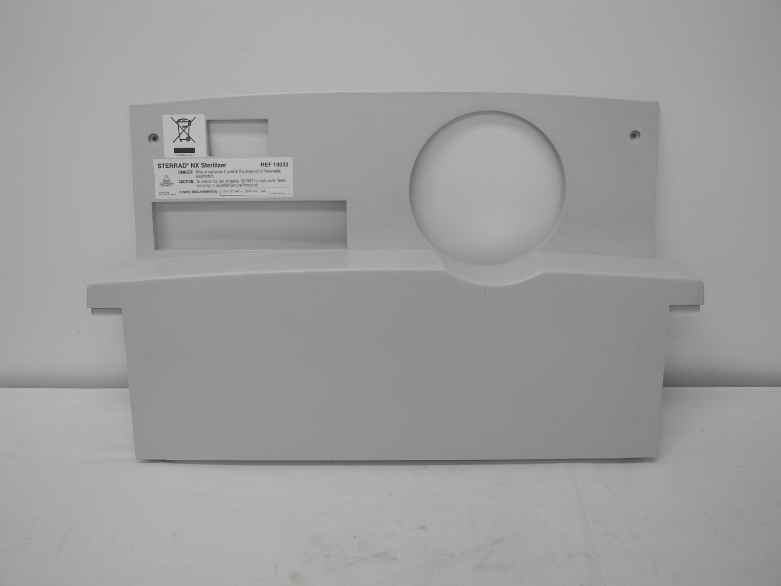 ASP 33-51197-0-001 REAR TOP PANEL FOR ASP STERRAD NX 10033 STERILIZER ...