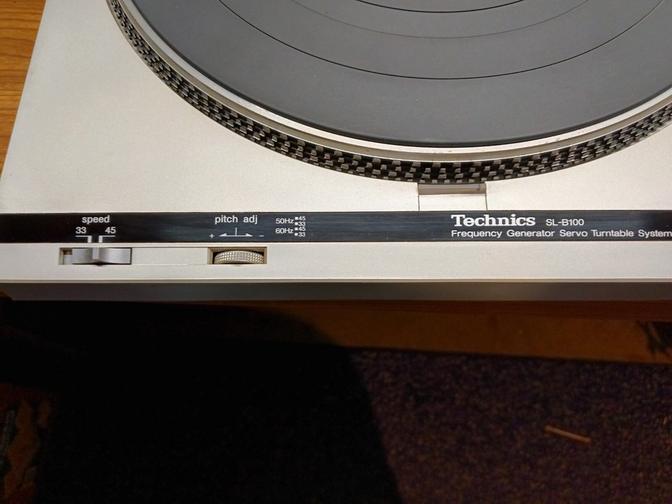Technics SL-B100 Belt Drive Frequency Generator Servo Turntable Works ...