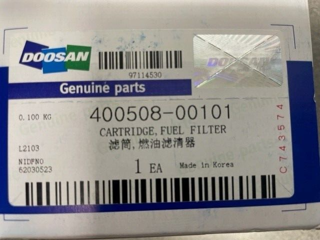 DEVELON DOOSAN FUEL FILTER CARTRIDGE, 400508-00101, see machine list | eBay