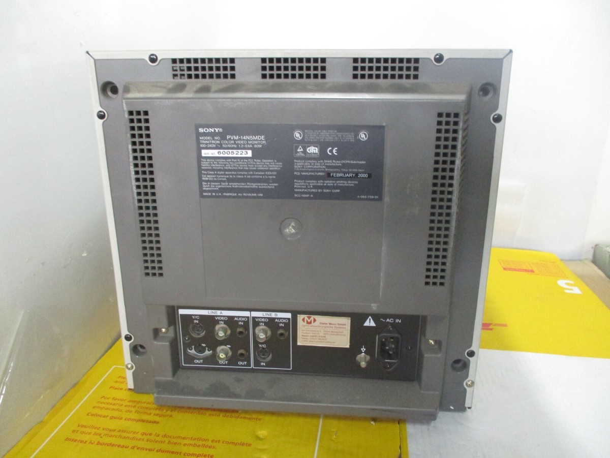 Sony Trinitron PVM-14N5MDE 14 Sony Trinitron PVM-14N5MDE 14