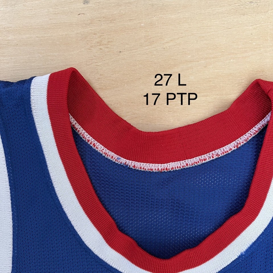 Allan Houston Detroit Pistons Jersey 36 Blue 90s NBA Basketball Vintage ...