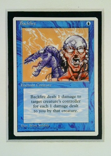 Backfire Uncommon 4th Edition 1995 Magic The Gathering MTG HP | eBay