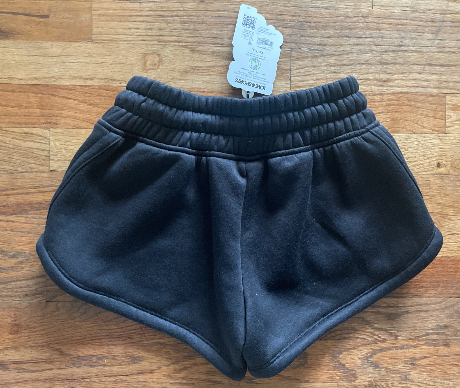 Love & Sports Fleece Boxer Shorts Women’s Size XS [0-2] Black NEW | eBay