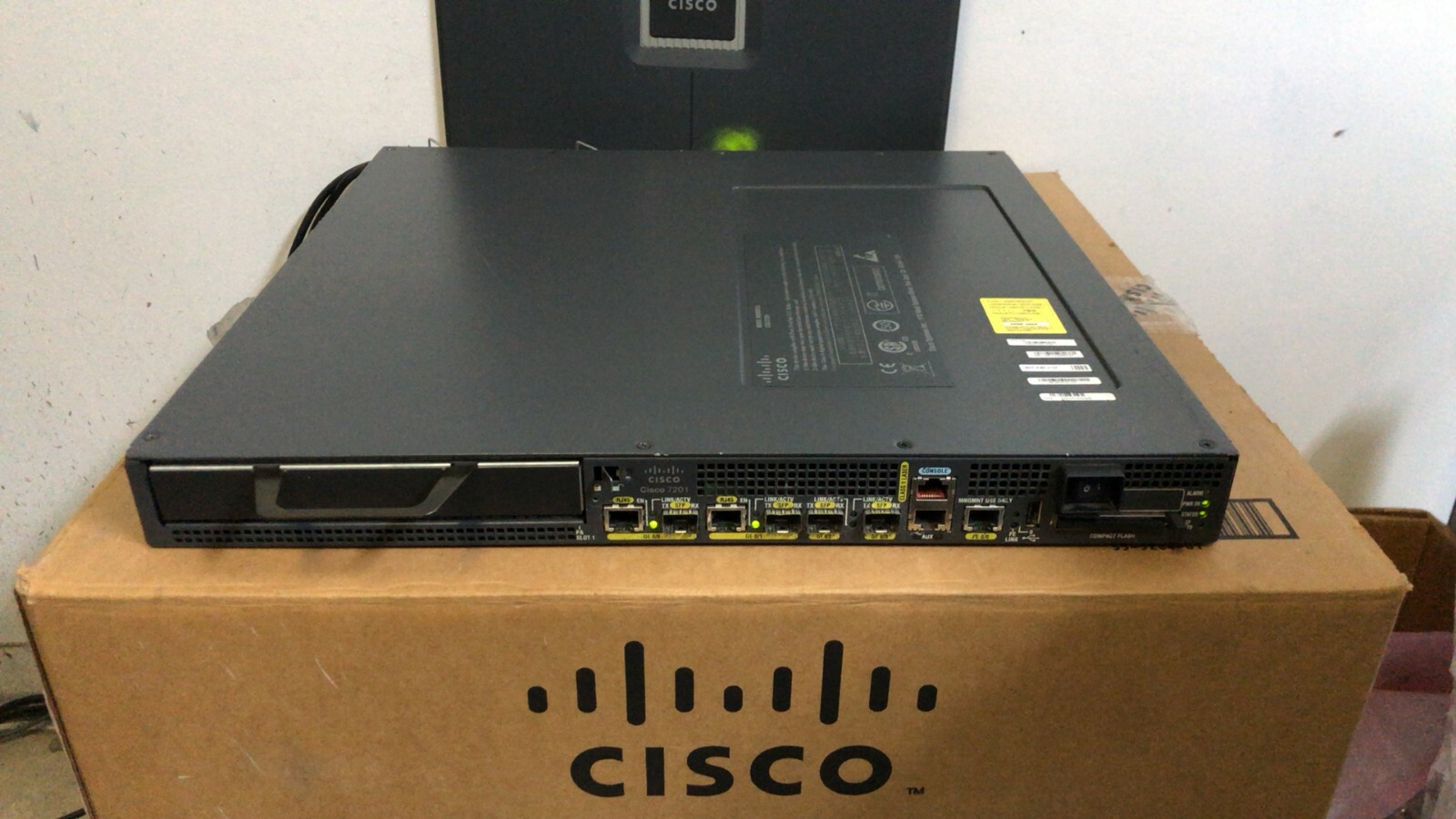 Cisco 7201 4-Port Gigabit Router CISCO7201 Dual AC Pwr NPE-G2 2Gig DRAM ...