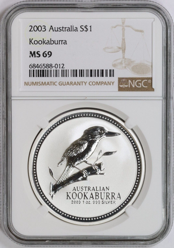 2003 NGC Australia Kookaburra 1 oz Silver Coin MS69 Tough Coin | eBay