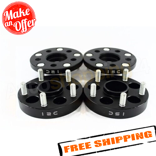 ISC Suspension ISC-WS5x11415B 5x114.3 15mm Black Hub Centric Wheel ...