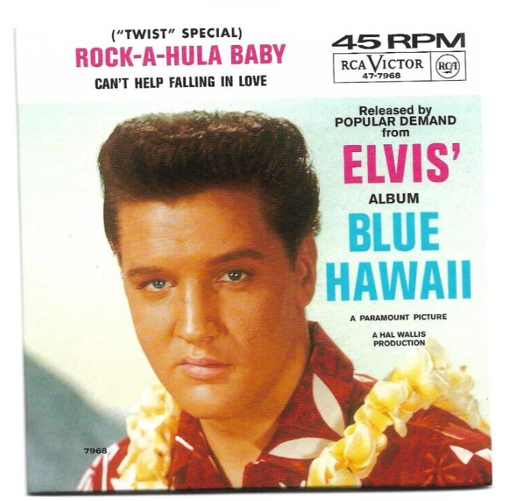ELVIS PRESLEY : ROCK-A-HULA BABY (EP + Bonus) ★ New Replica 1961 RCA 7 ...