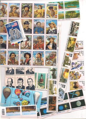 usa stamps lots mint (MH/MNH) full gum 48$ face value ! 2 scans! | eBay