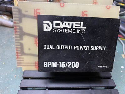 DATEL Systems Dual Output Power Supply Bpm-15/200 | eBay