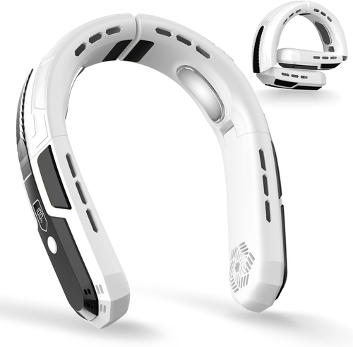 Portable Neck Fan, 6000Mah Battery Neck Fan Rechargeable, 360° Cooling ...