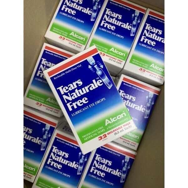 2 X ALCON TEARS NATURALE FREE 32 Vial 0.8ml LUBRICANT EYE DROPS ...