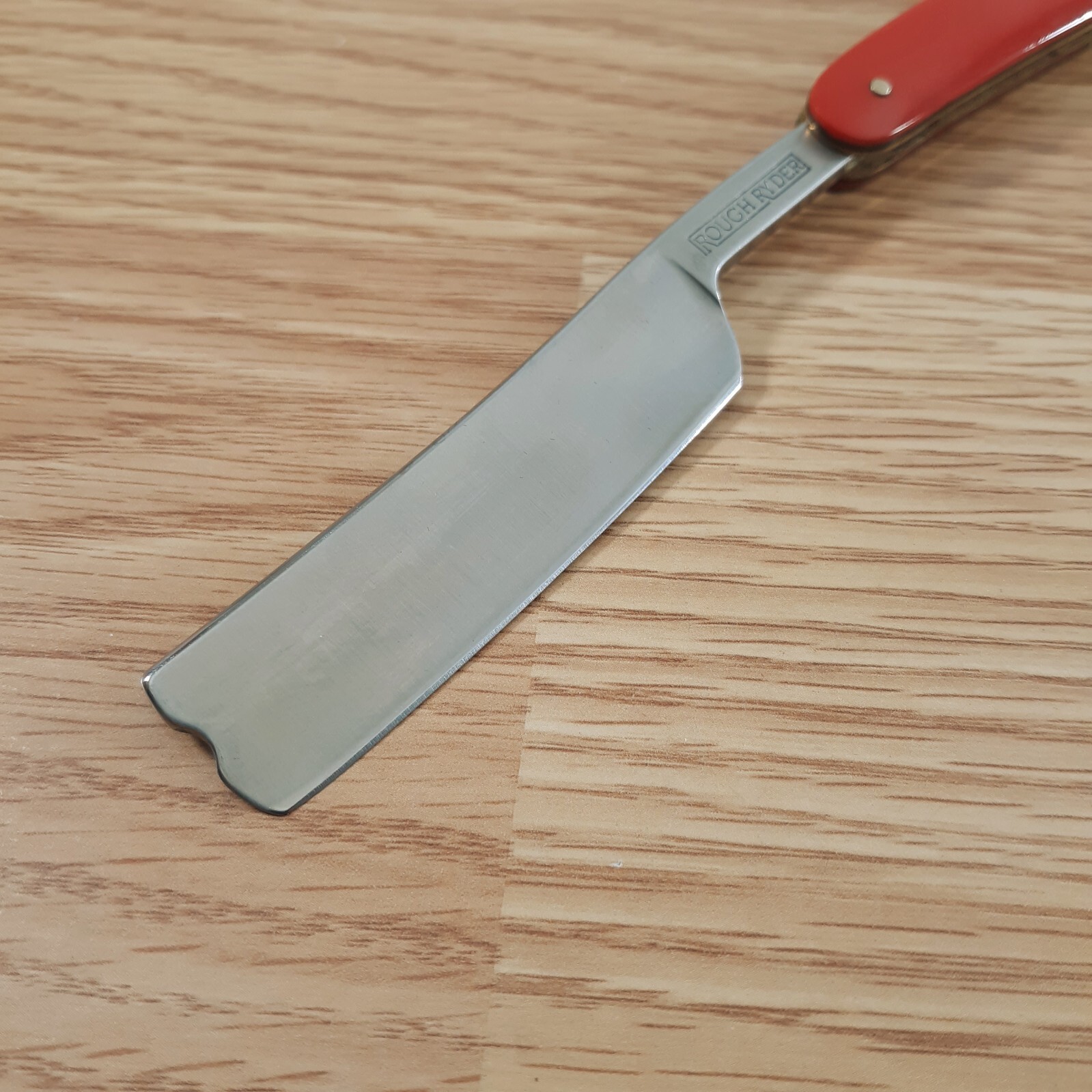 Rough Ryder Straight Razor 440A Steel Blade Red/Yellow/Black Synthetic ...