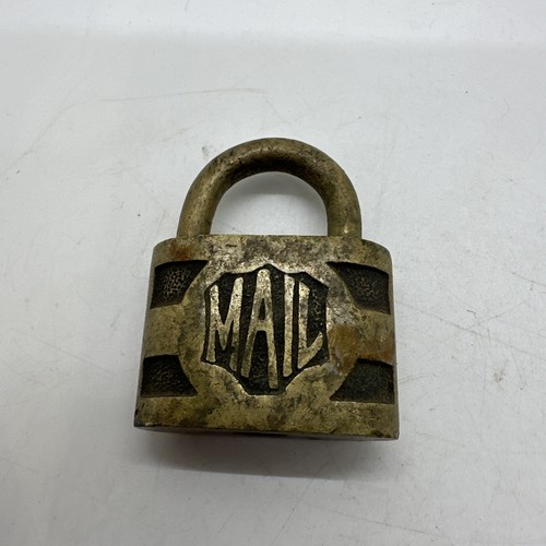 Vintage RFD MAIL Brass Padlock VG -NO KEY | eBay