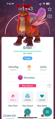 Dynamax Entei Pokémon GO | Special Trade | eBay