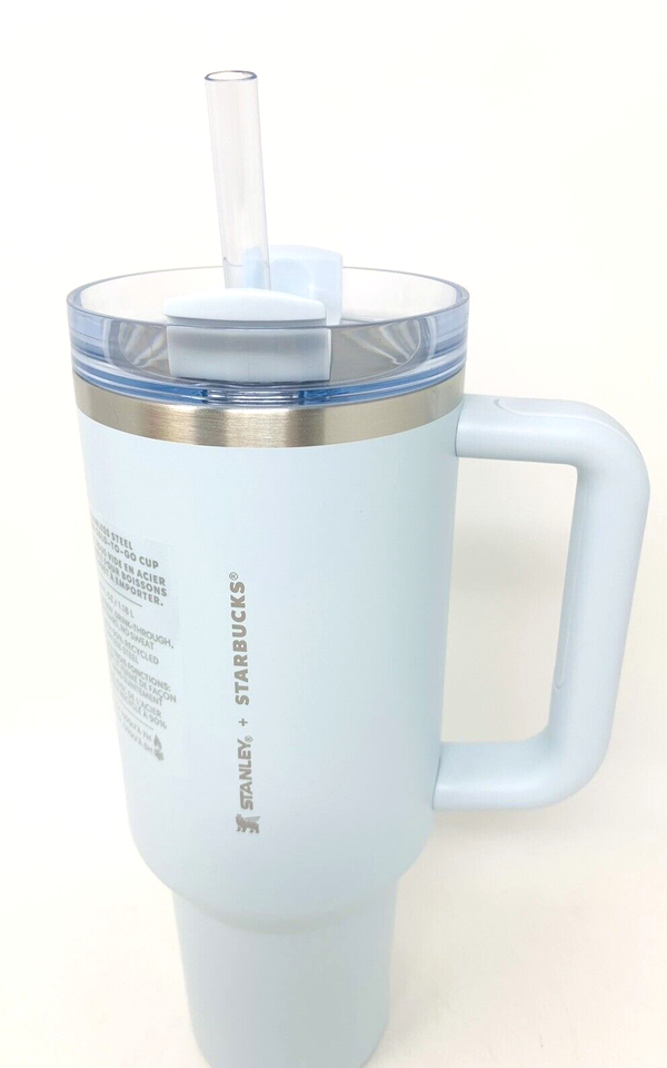 New Stanley Starbucks Spring Light Blue 2024 40oz Tumbler Cup Brand New ...
